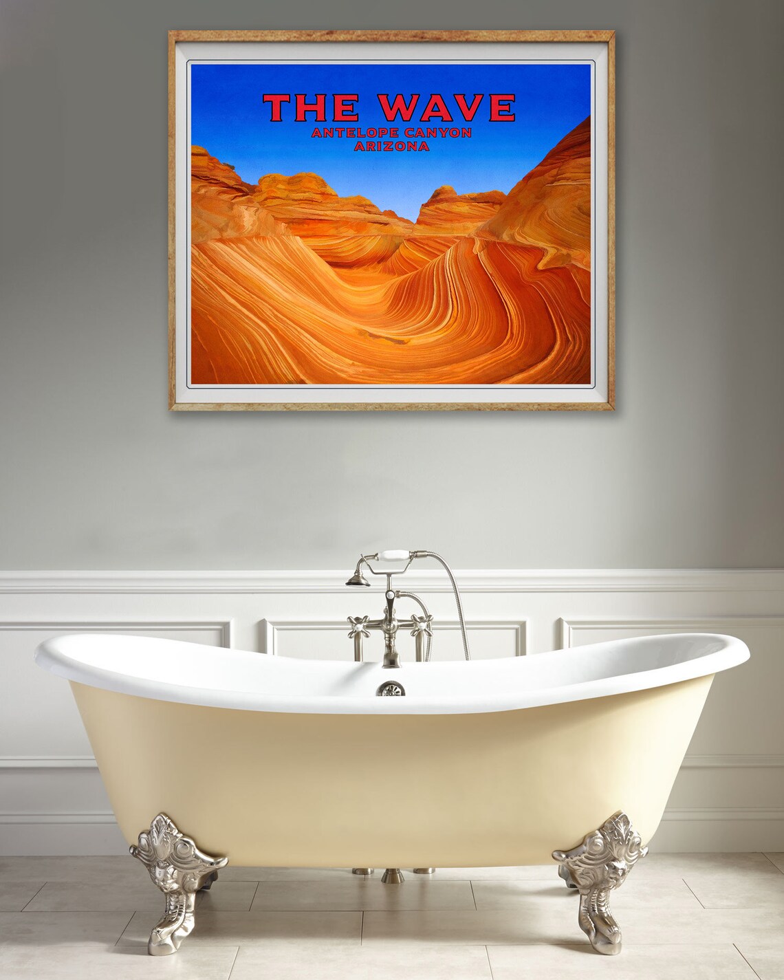 Antelope Canyon Print the Wave Poster Arizona Poster Paria - Etsy