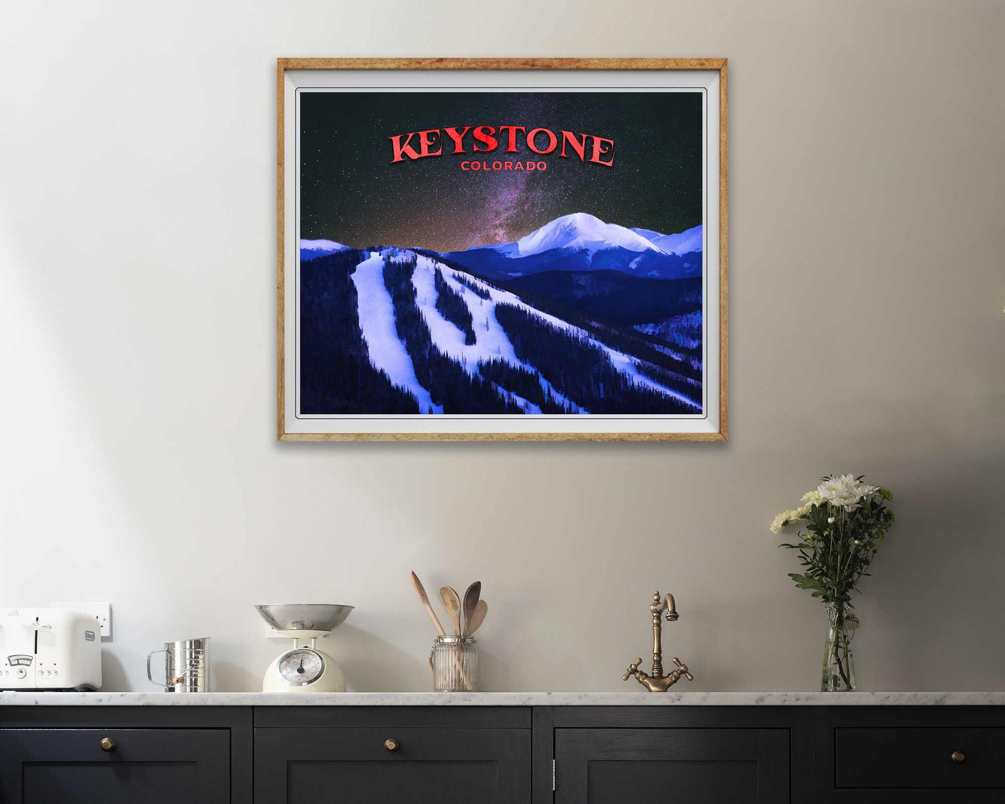 Keystone Poster Keystone Print Colorado Print Skiing | Etsy