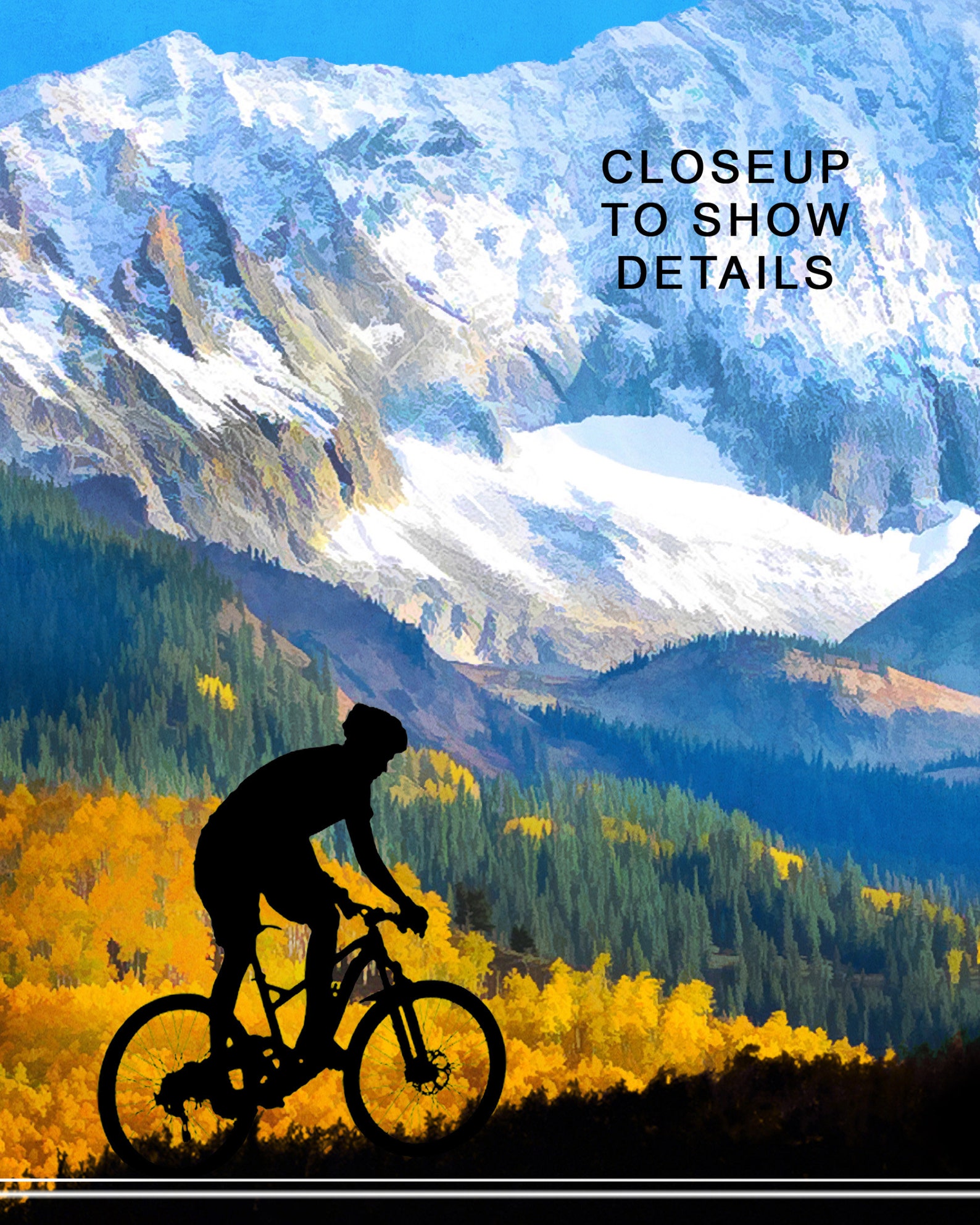 Mountain Bike Poster Bicycle Print Bike Print Bike Decor | Etsy