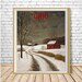 Ohio Poster, Rural Ohio Landscape Print, Winter Landscape Poster, Ohio ...