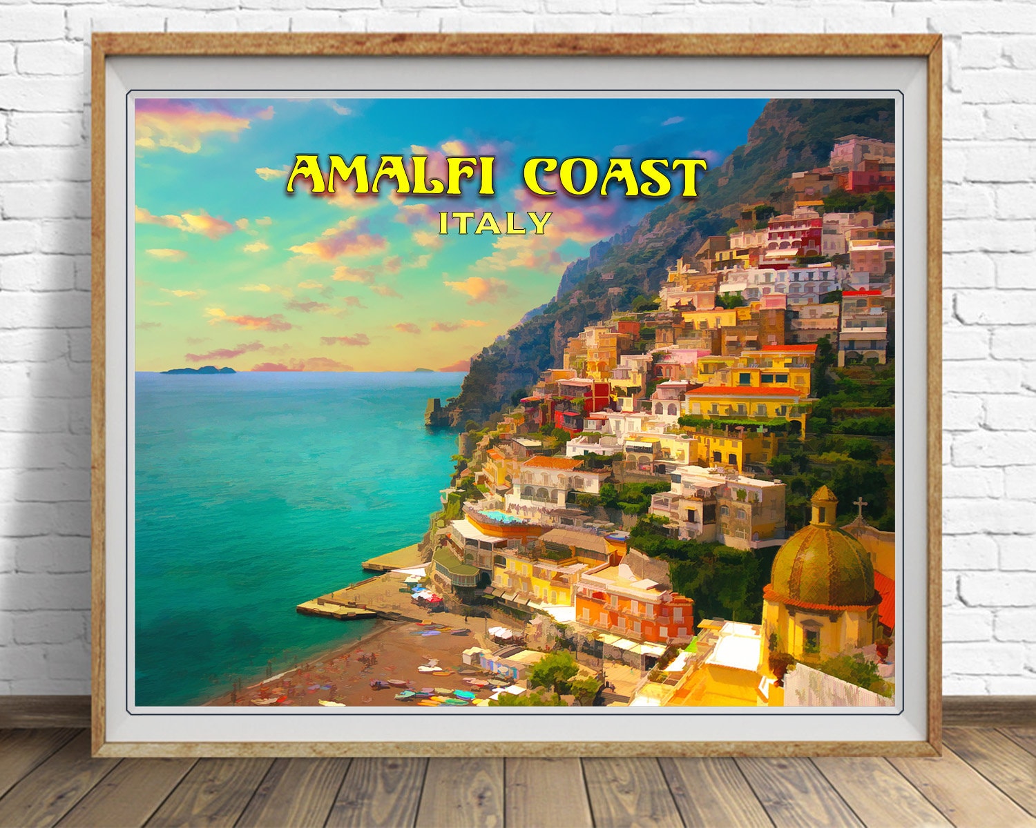 Amalfi Coast Print, Italy Print, Amalfi Coast Poster, Positano Poster ...