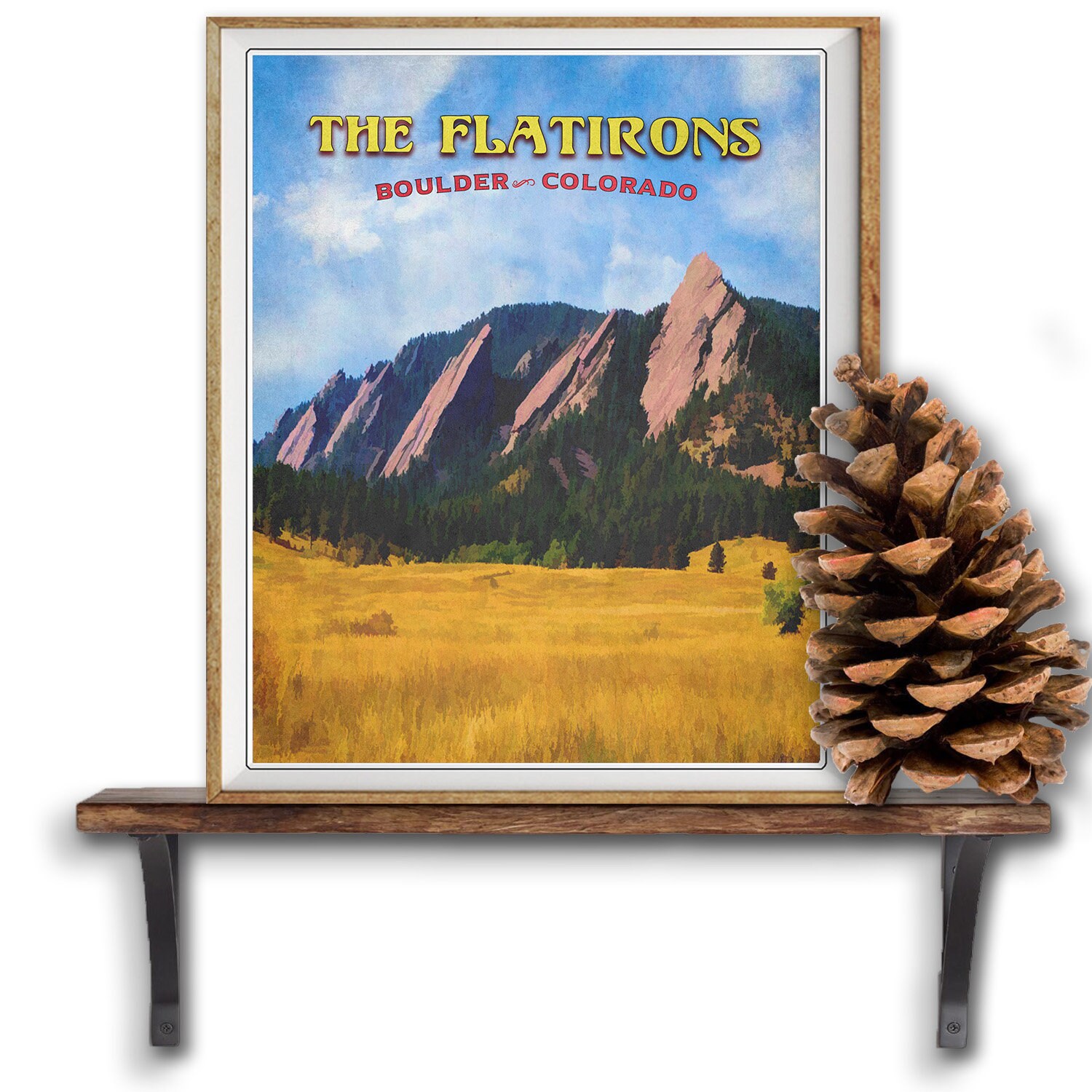 Boulder Colorado Print Flatirons Poster Colorado Print - Etsy