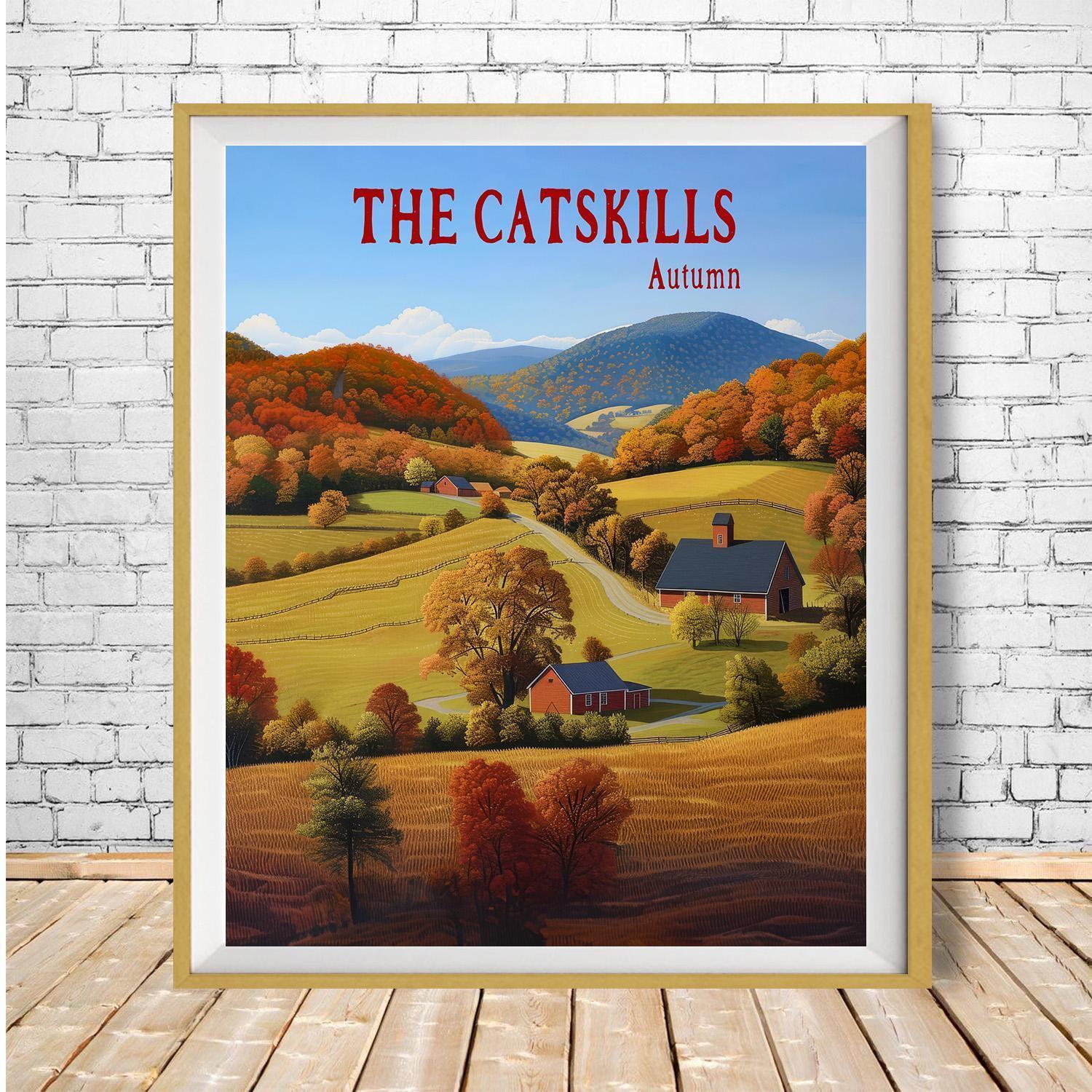 Catskills Posters, Discounted Set, New York State Prints, Four Seasons ...