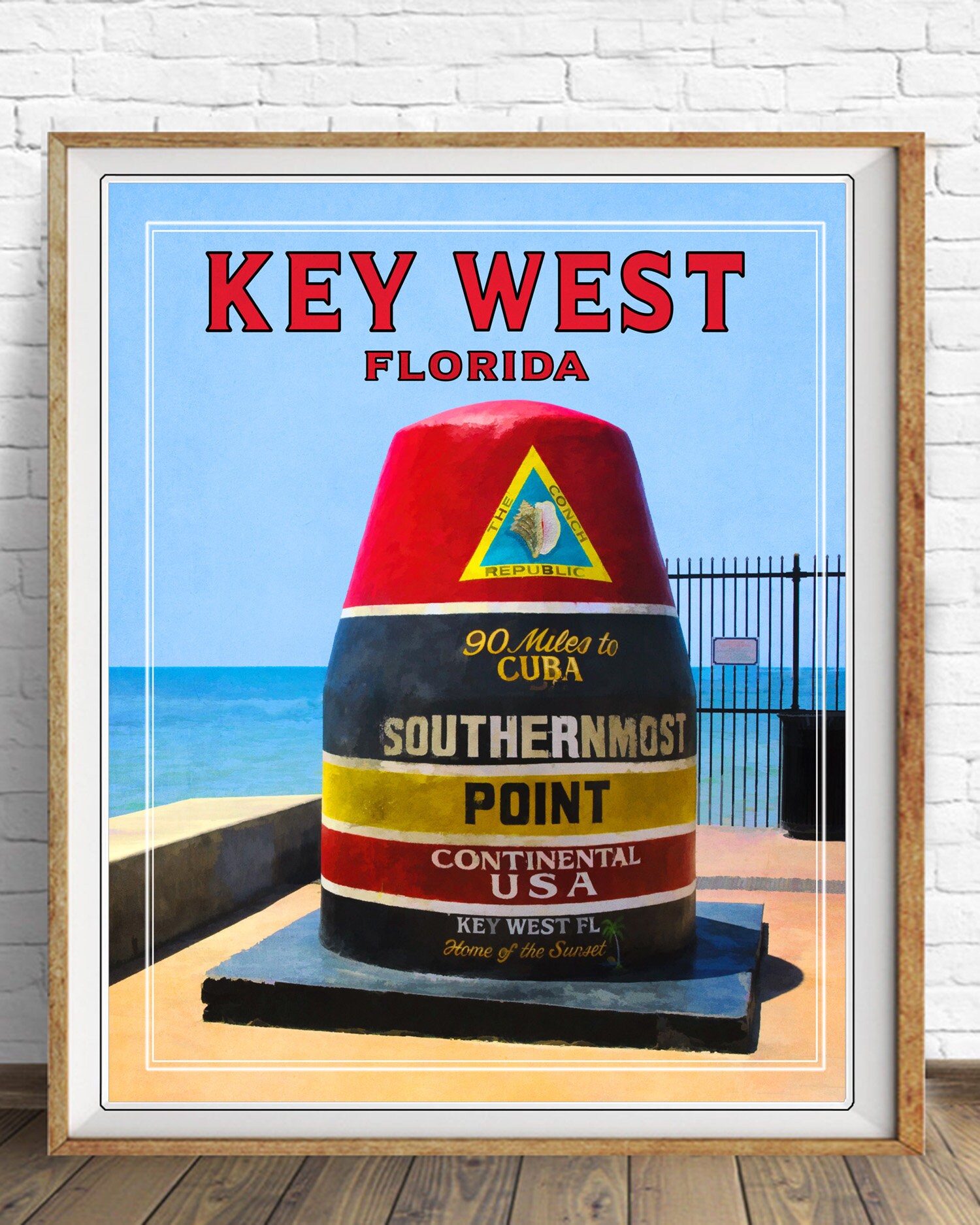 Key West Poster Florida Print Key West Print Florida Travel | Etsy