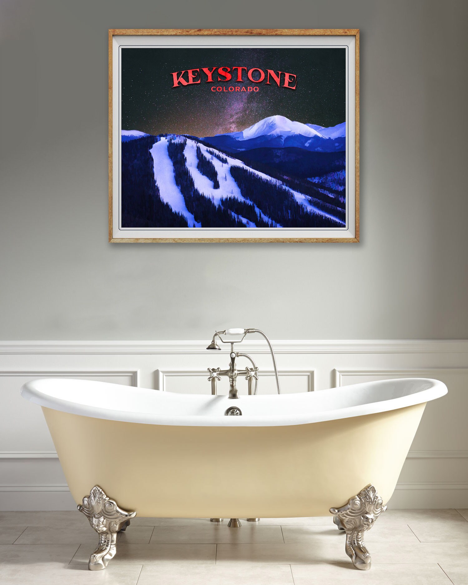 Keystone Poster Keystone Print Colorado Print Skiing | Etsy