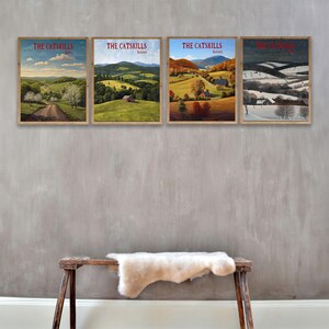 Catskills Posters, Discounted Set, New York State Prints, Four Seasons ...
