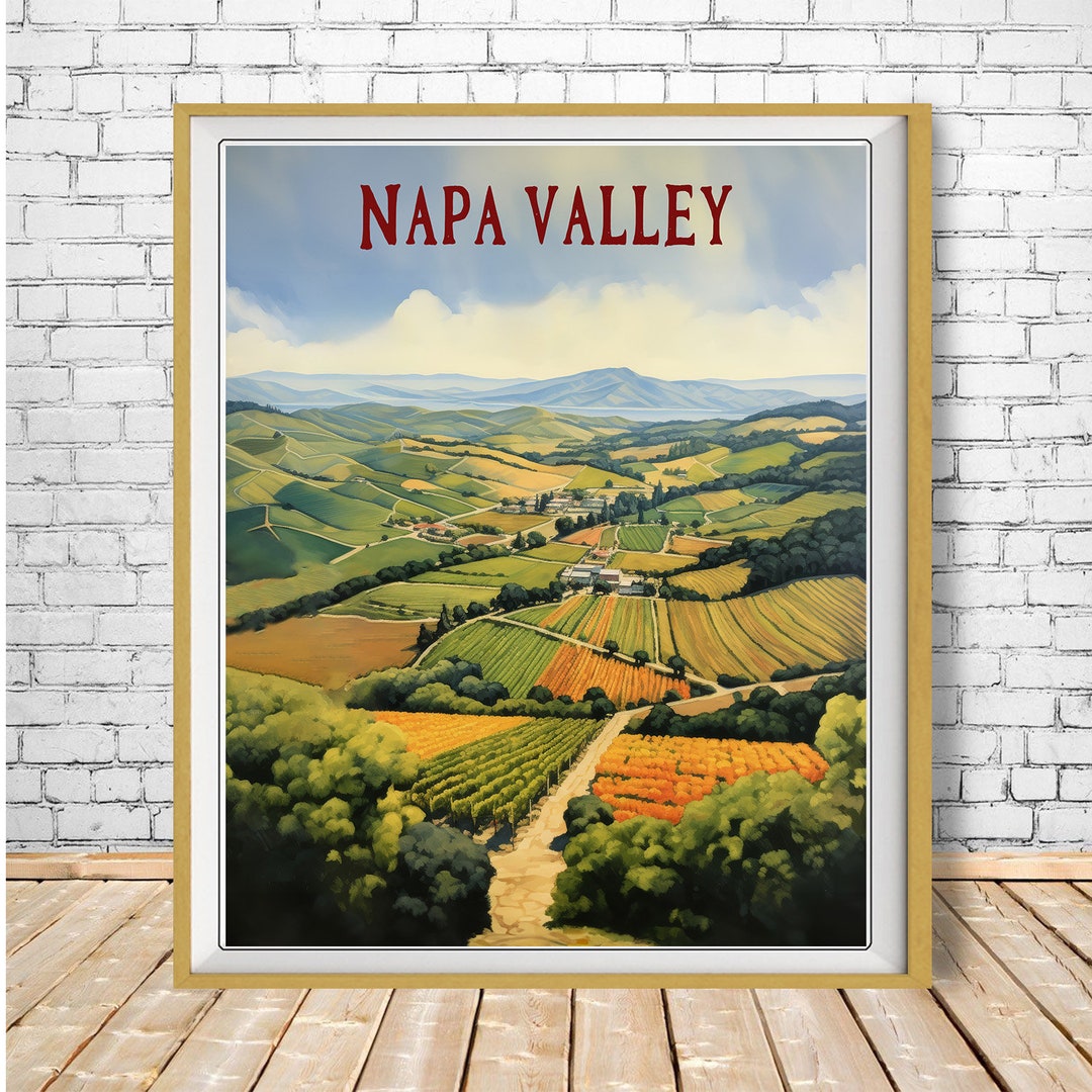 Napa Valley Poster, Vineyard Poster, Sonoma Poster, California Art ...