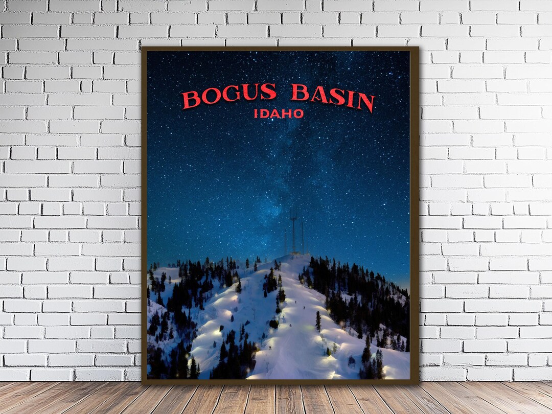 Bogus Basin, Boise Idaho Ski Poster | Downhill Skiing Artwork (#st1v ...