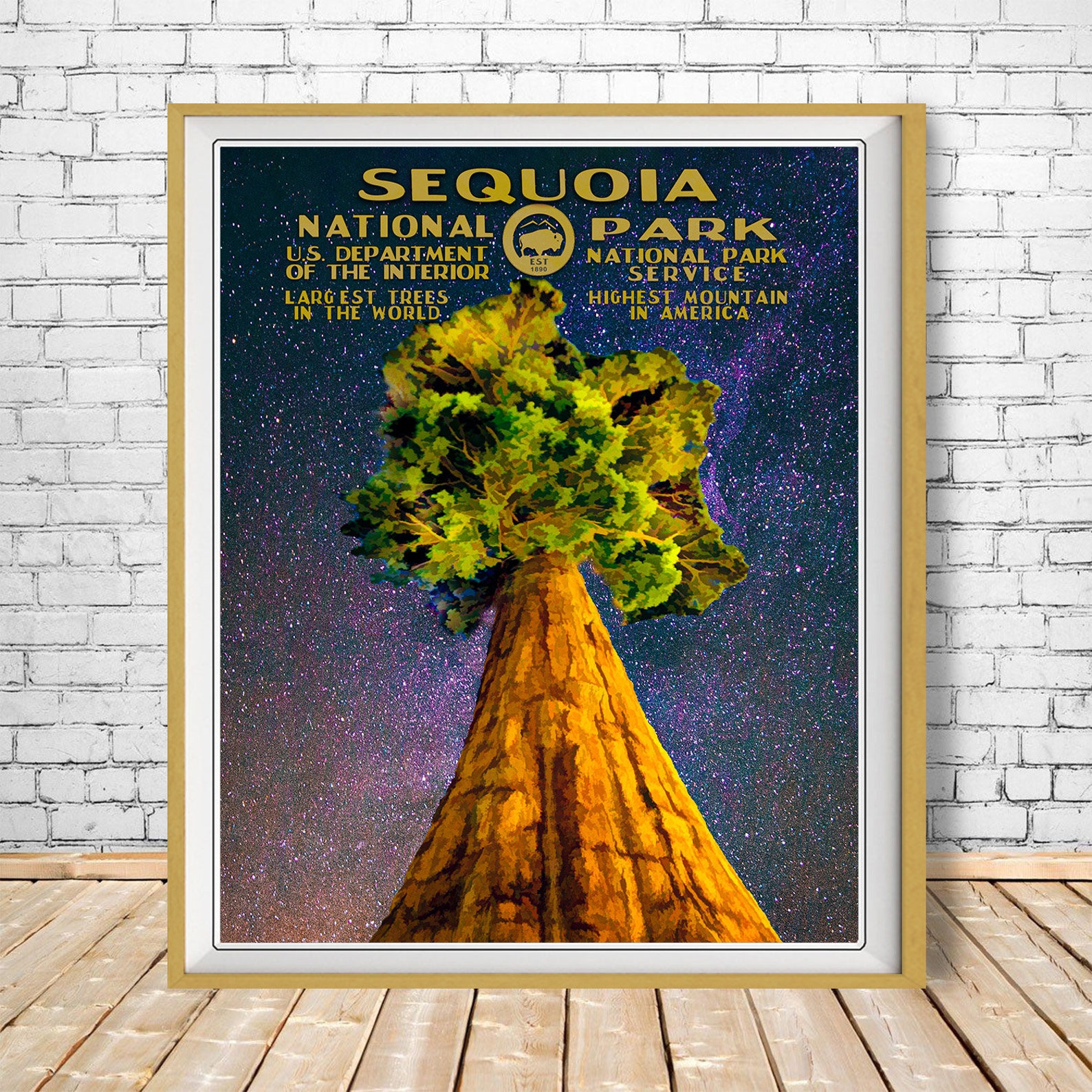 Sequoia National Park Print Sequoia Poster National Park - Etsy