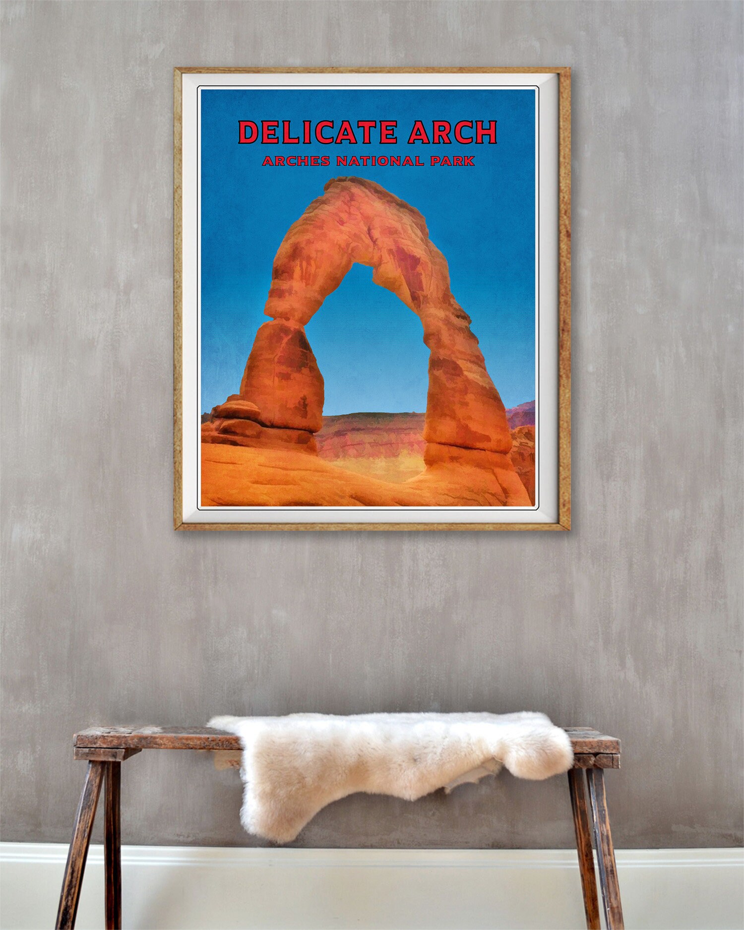 Arches National Park Print Delicate Arch Poster Utah Print - Etsy