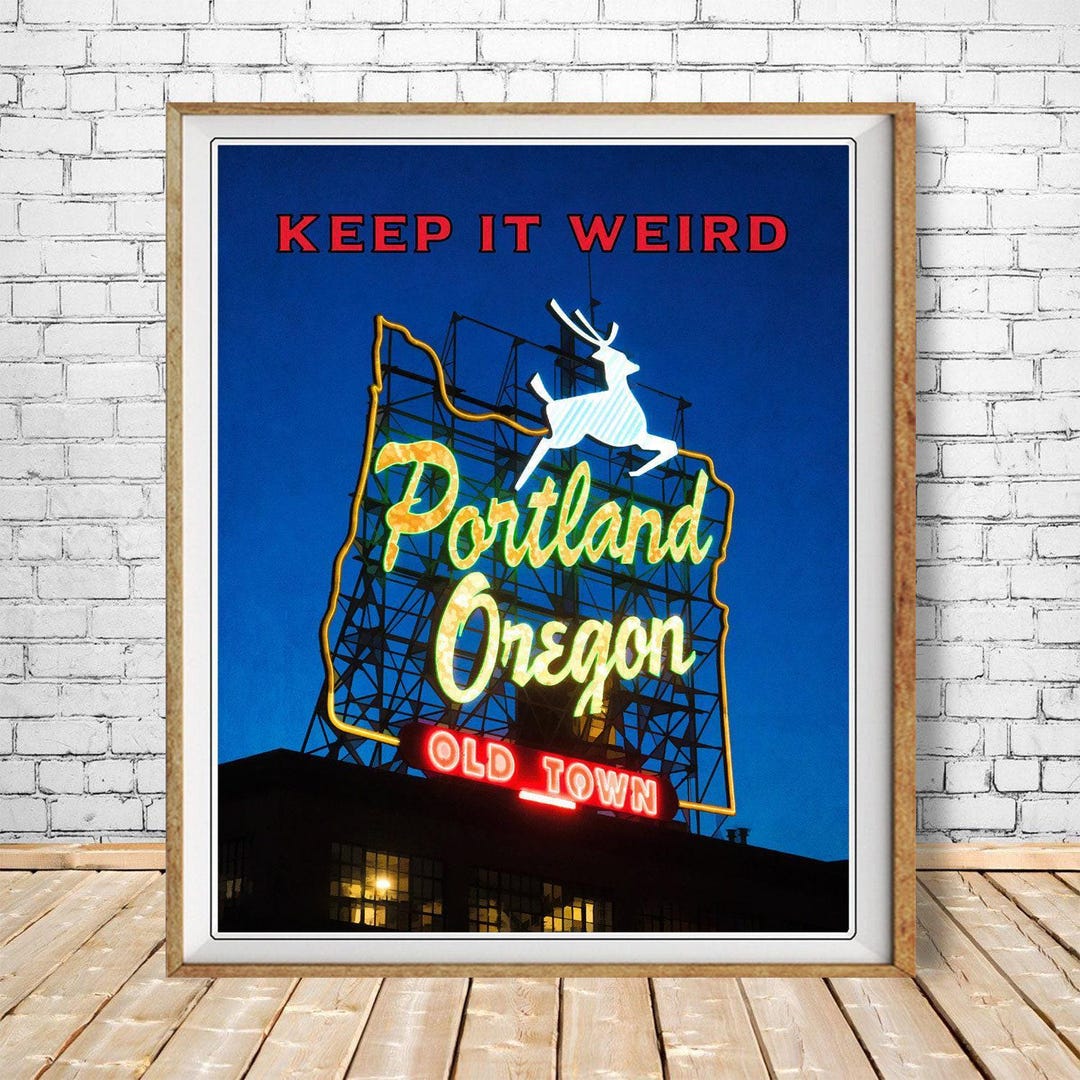 Portland Poster, Portland Sign, Portland Oregon (#st1v-vp0049) - Etsy