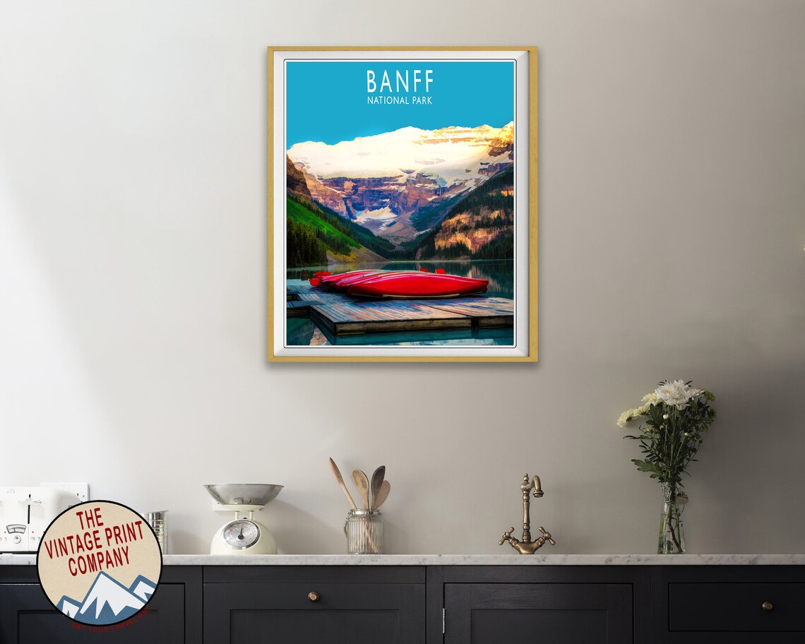 Banff National Park Poster Lake Louise Print Canada Poster - Etsy
