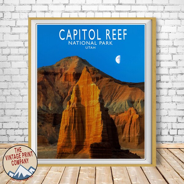 Capitol Reef Poster - Etsy