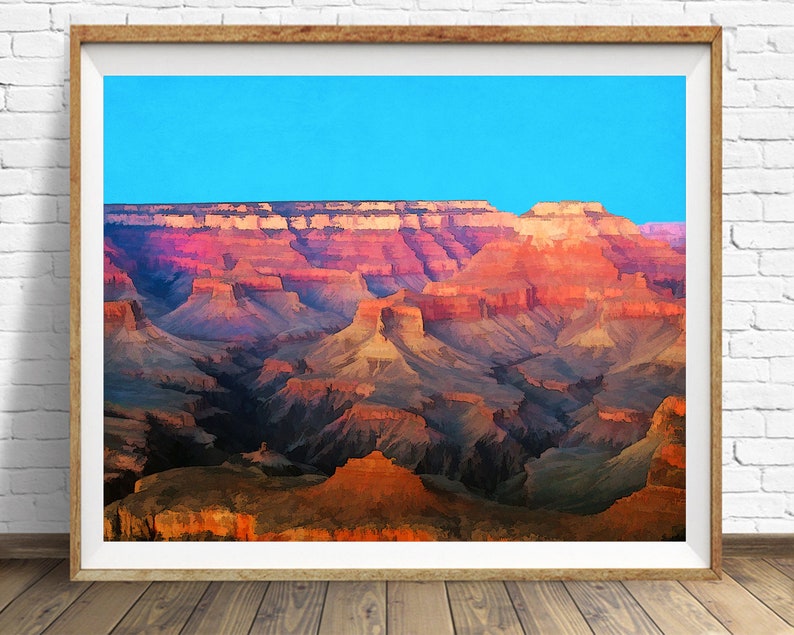 Grand Canyon Poster National Park Poster Grand Canyon Print | Etsy