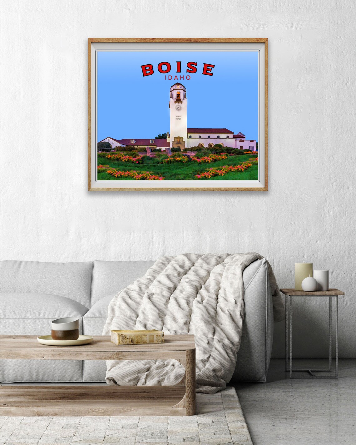 Boise Poster Boise Depot Print Idaho Print Boise Print - Etsy
