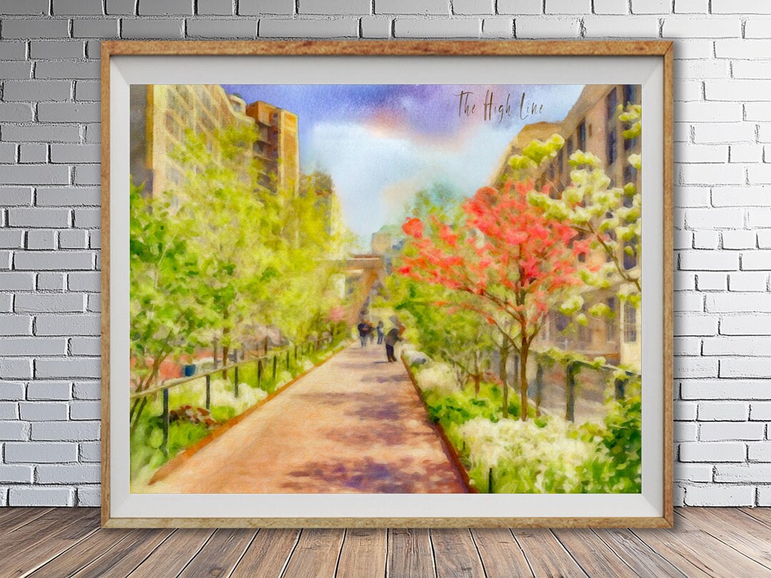 NYC High Line Park Travel Poster - New York City Urban Park (#st1h ...
