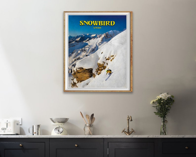 Snowbird Ski Poster Utah Print Snowbird Poster Resort Print - Etsy