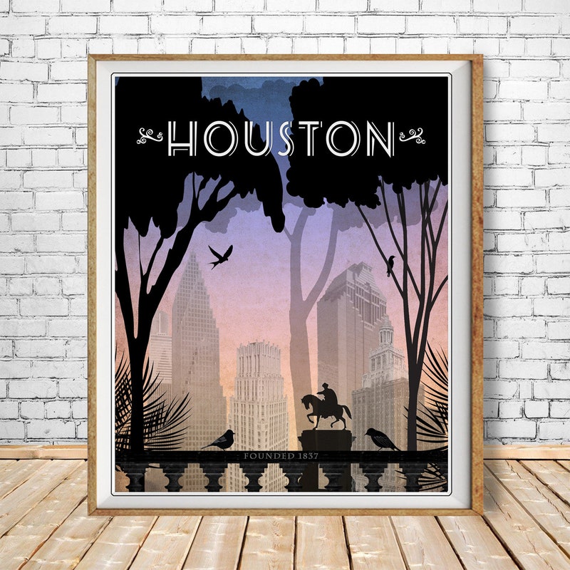 Houston Art - Etsy