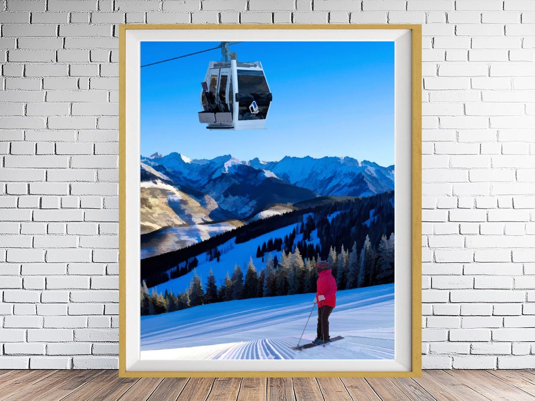 Vail Poster, Colorado Print, Skiing Poster, Vail Print, Colorado Poster ...