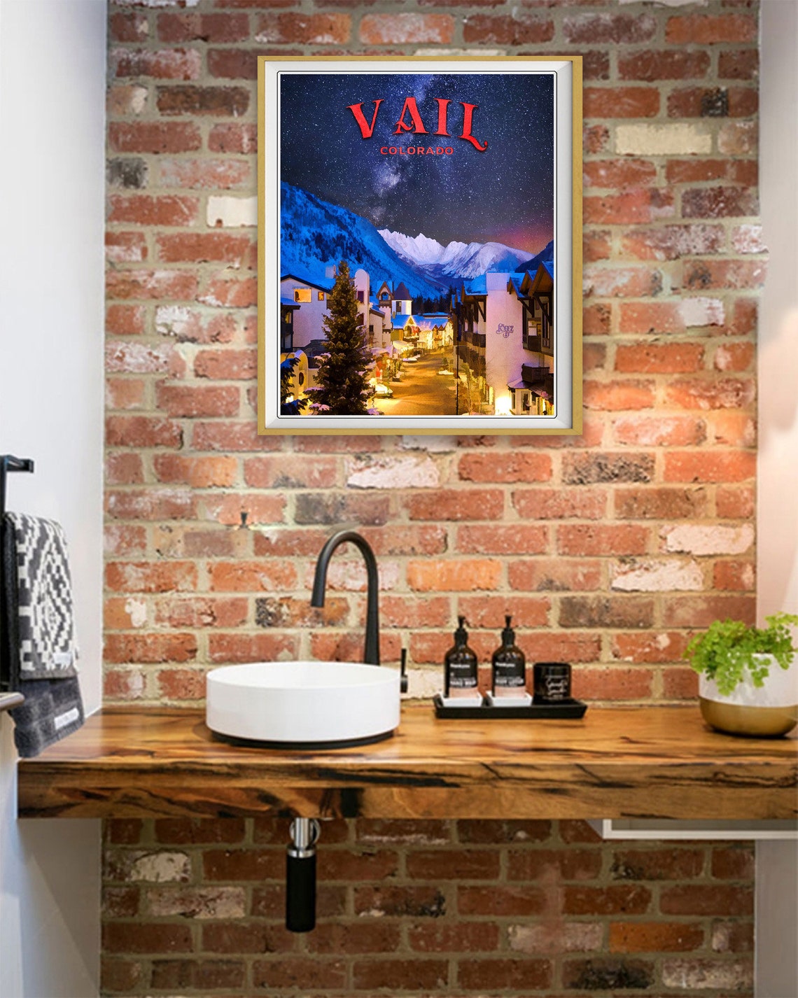 Vail Poster Colorado Print Vail Print Skiing Poster | Etsy