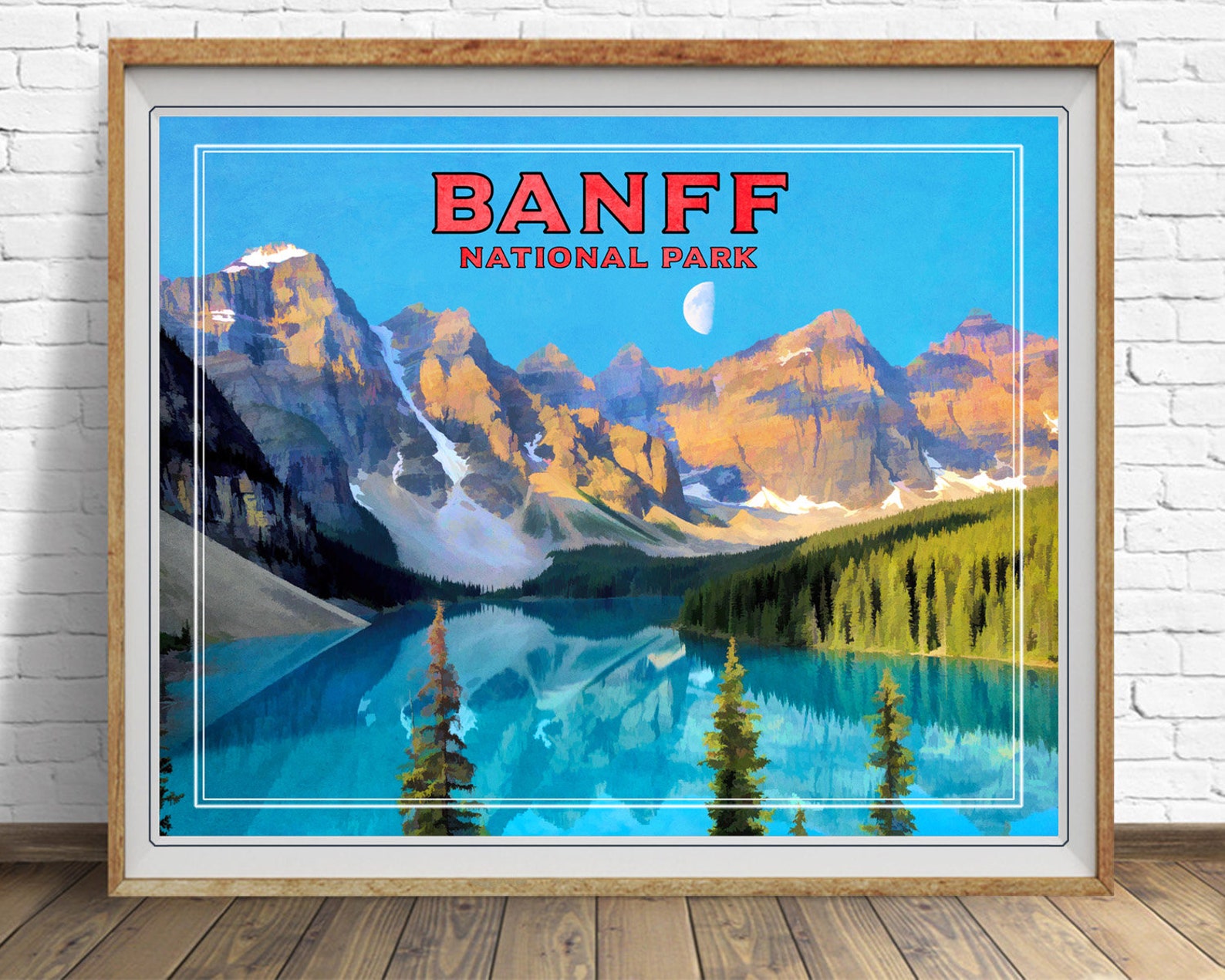 Banff National Park Poster Banff Print Canada Poster | Etsy