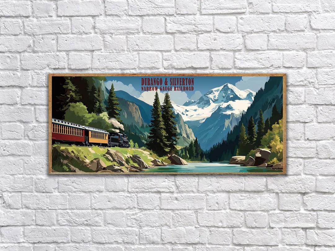 Durango Silverton Vintage Train Poster, Narrow Gauge Railway, Colorado ...