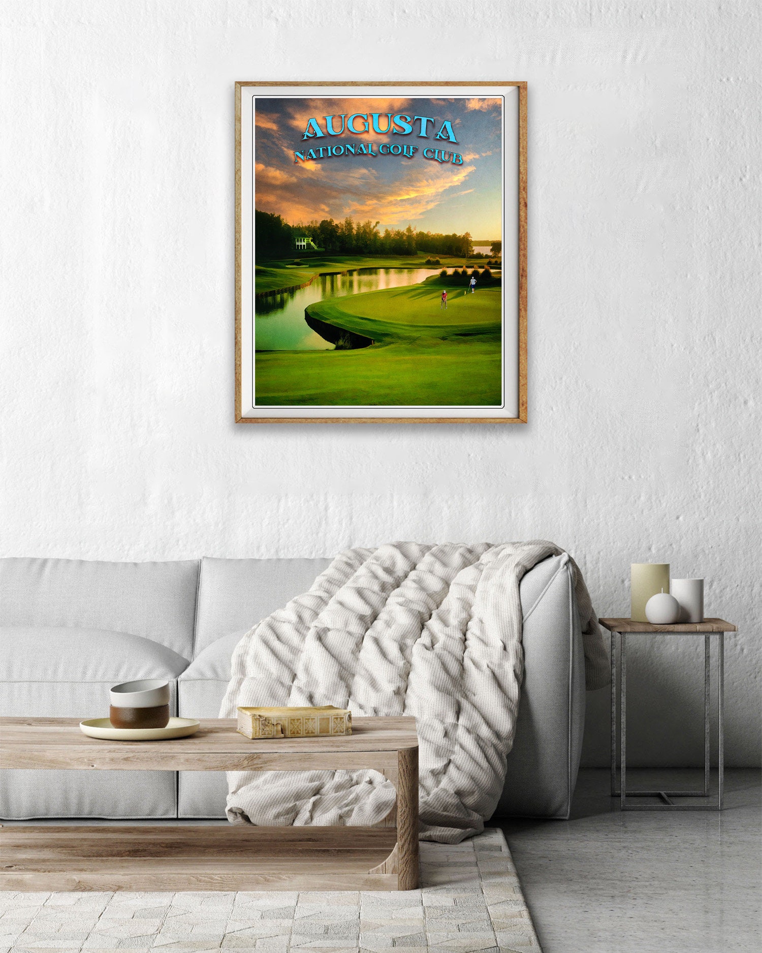 Golf Poster, Augusta Golf Course, Golf Print, Golf Decor, Golf Art ...