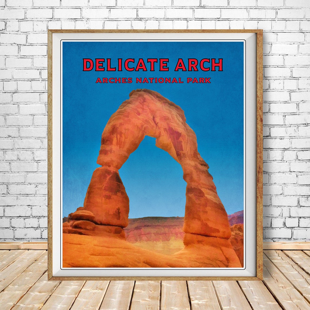 Arches National Park Print, Delicate Arch Poster, Utah Print, Arches ...