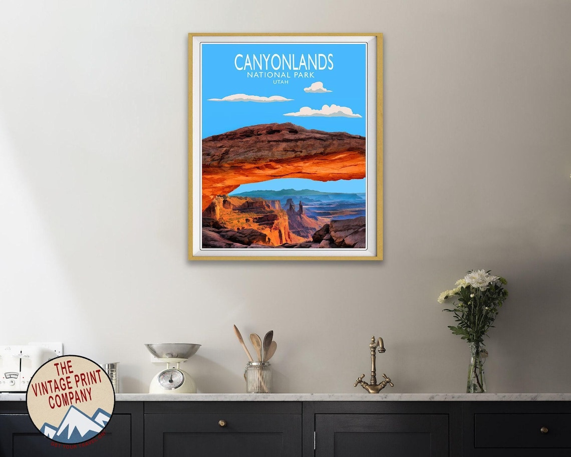 Canyonlands Poster, Utah Print, Canyonlands National Park Print, Utah ...