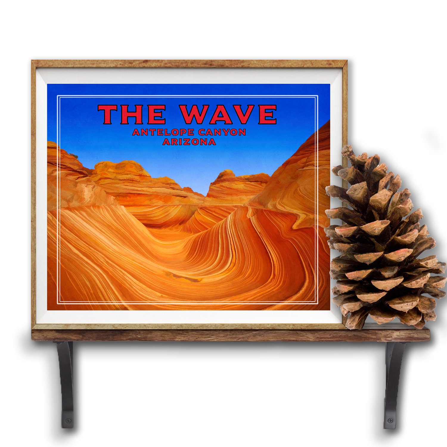 Antelope Canyon Print The Wave Poster Arizona Poster Paria | Etsy
