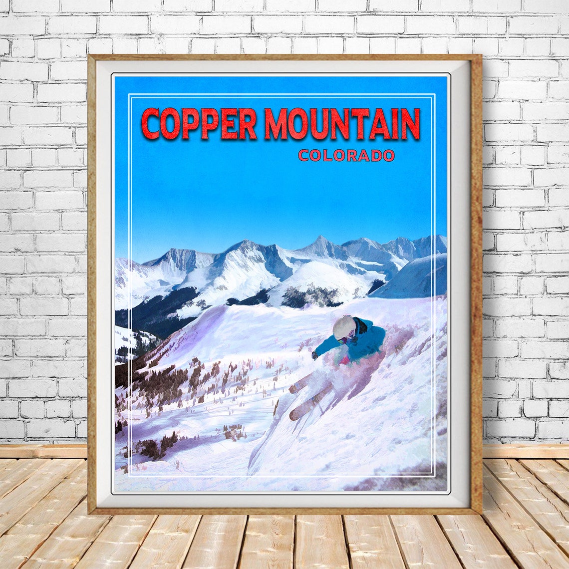 Copper Mountain Poster Colorado Print Copper Mountain Print | Etsy