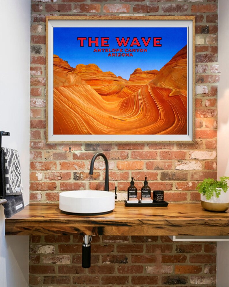 Antelope Canyon Print the Wave Poster Arizona Poster Paria - Etsy