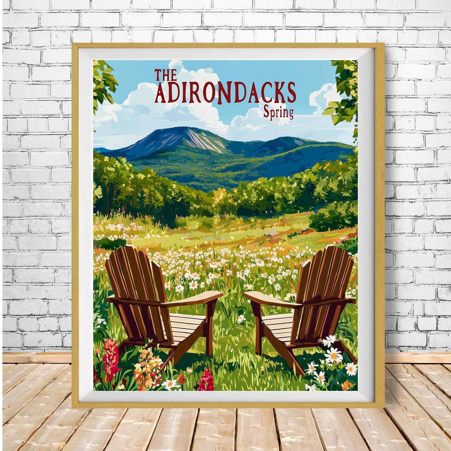 Adirondacks Posters, Discounted Set, Upper New York State Prints, Four ...