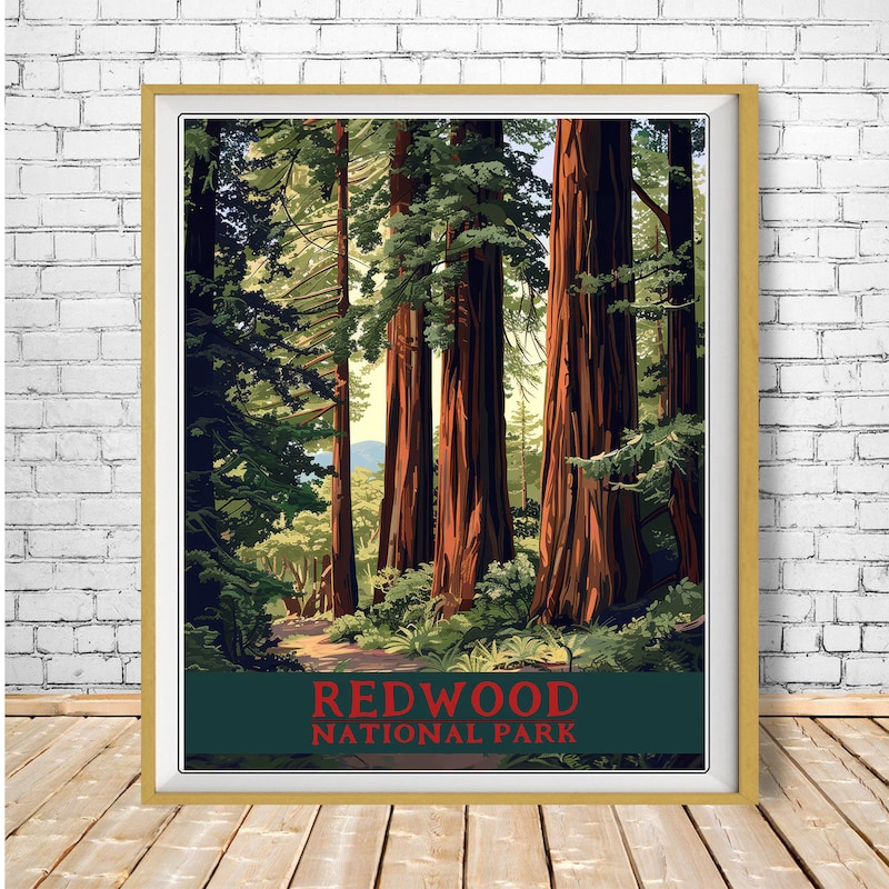Redwood Print - Etsy