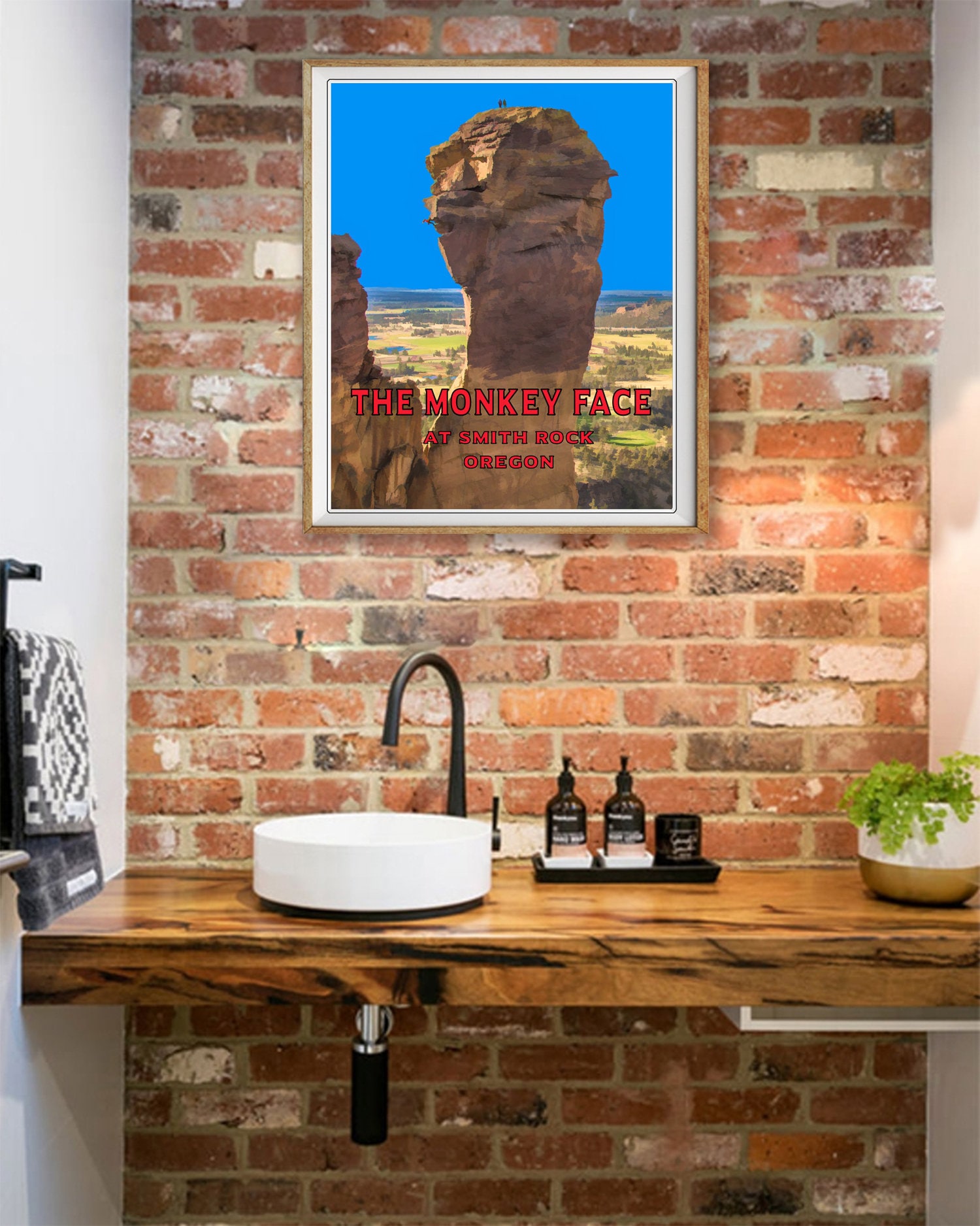 Smith Rock Poster Rock Climbing Poster Smith Rock Print - Etsy