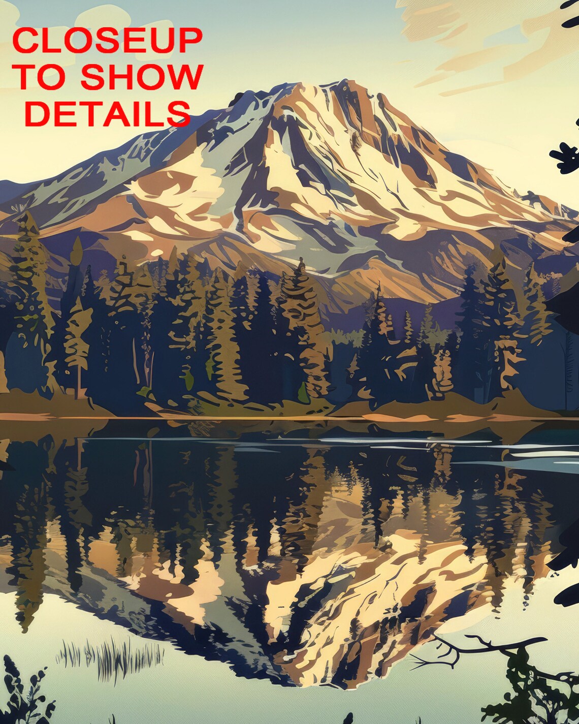 Mount Lassen Poster, National Park Poster, California Decor, Mount ...