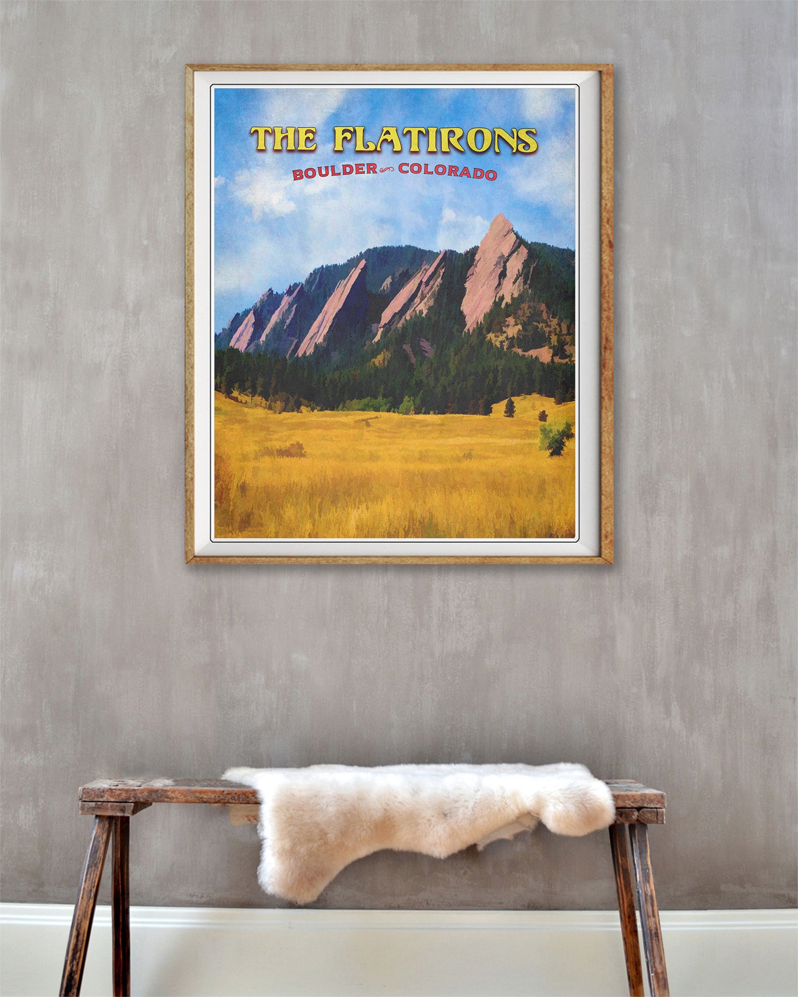 Boulder Colorado Print Flatirons Poster Colorado Print - Etsy