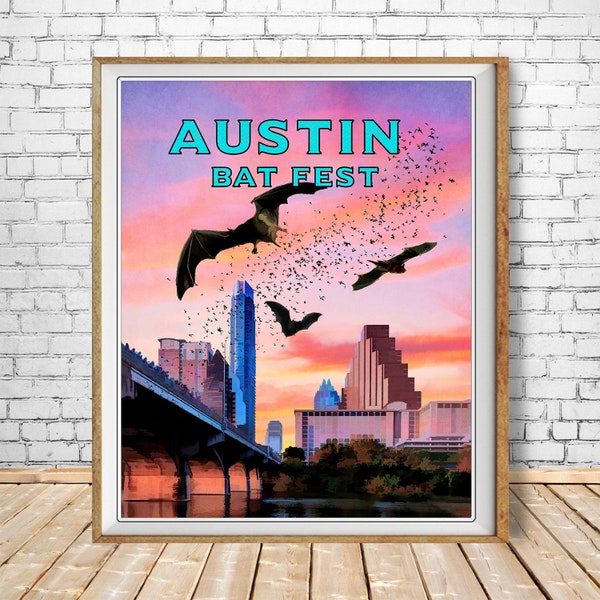 Bat Poster - Etsy