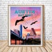 Austin Texas Poster Austin Print Vintage Poster Congress - Etsy