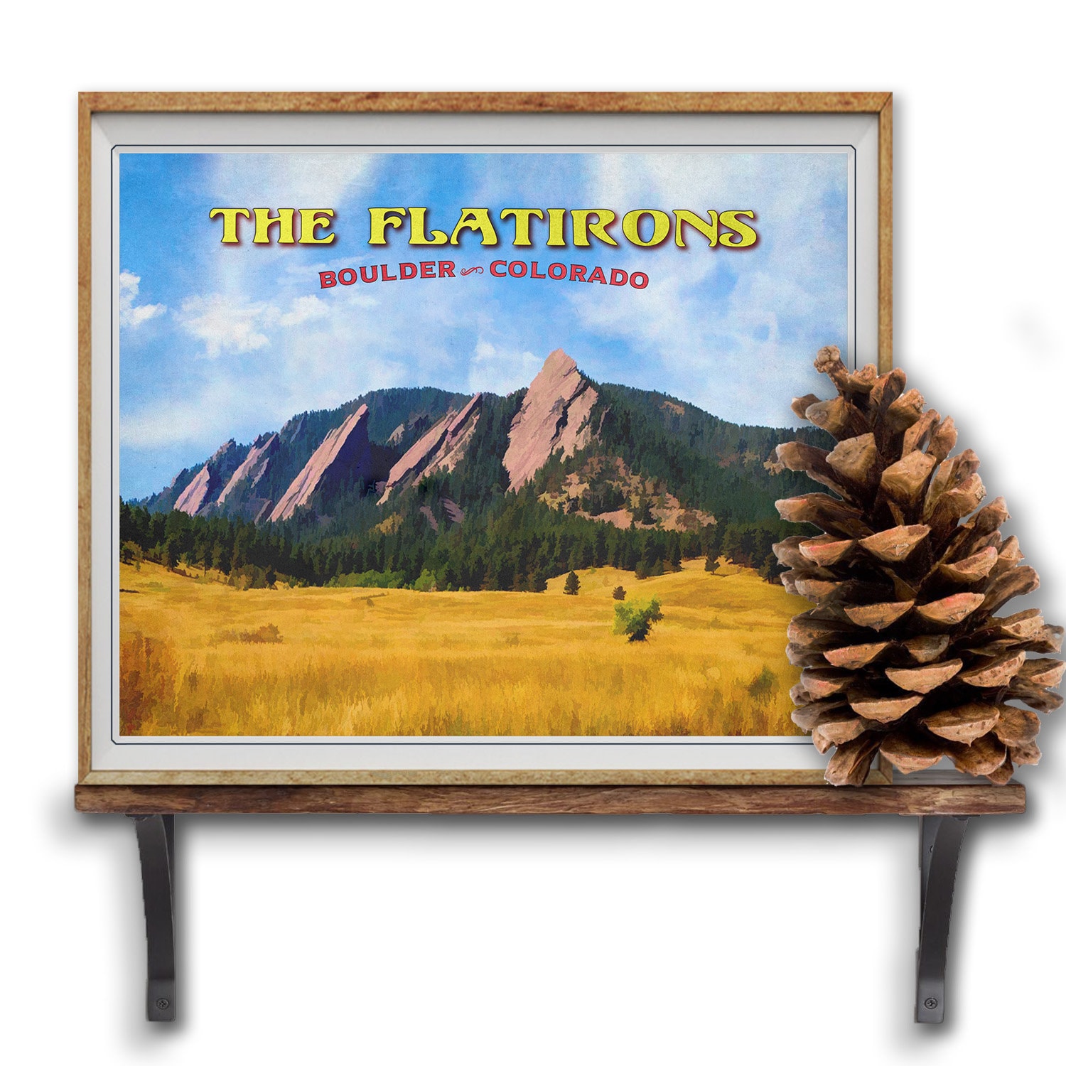 Boulder Colorado Print, Flatirons Poster, Colorado Print, University of Colorado Poster, Wall ...