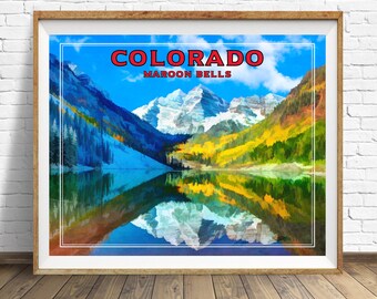 Maroon Bells Poster - Etsy