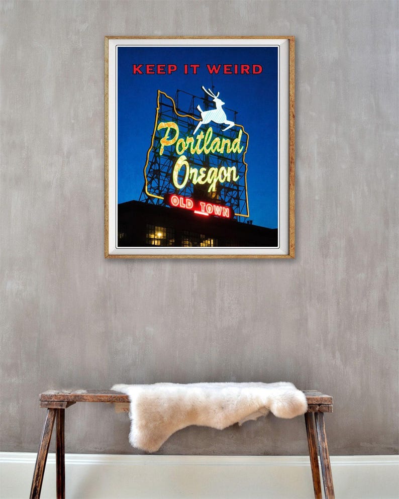 Portland Poster, Portland Sign, Portland Oregon (#st1v-vp0049) - Etsy