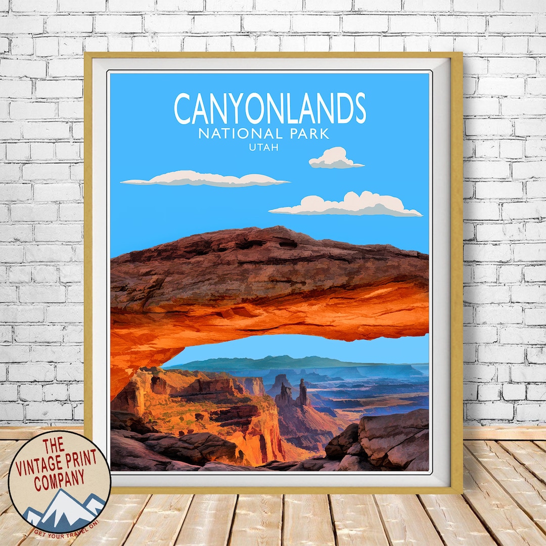 Canyonlands Poster, Utah Print, Canyonlands National Park Print, Utah ...