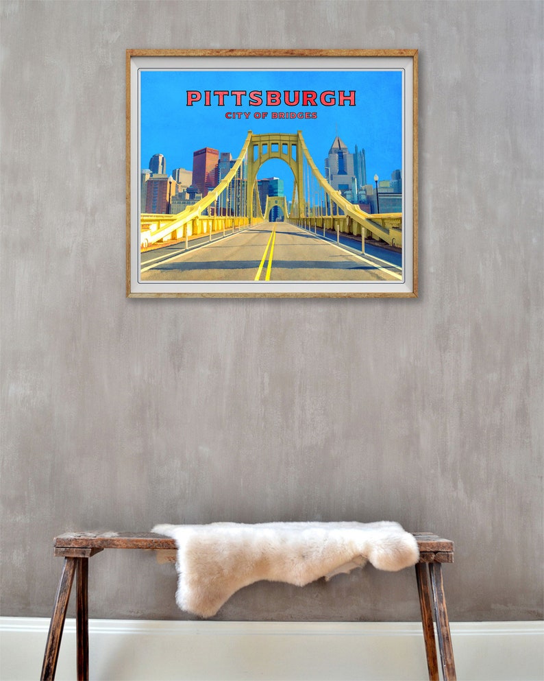 Pittsburgh Poster, Pittsburgh Print, Pittsburgh Bridges, Pittsburgh ...