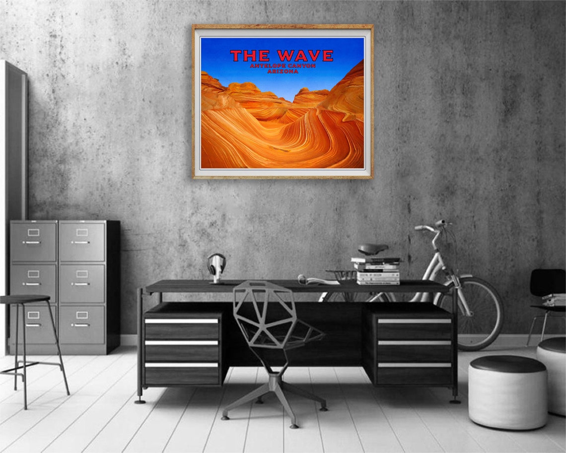 Antelope Canyon Print, the Wave Poster, Arizona Poster, Paria Canyon ...