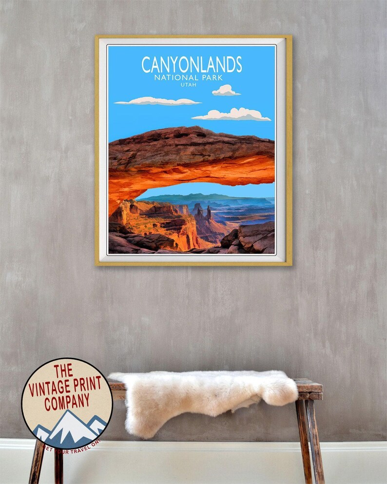Canyonlands Poster, Utah Print, Canyonlands National Park Print, Utah ...