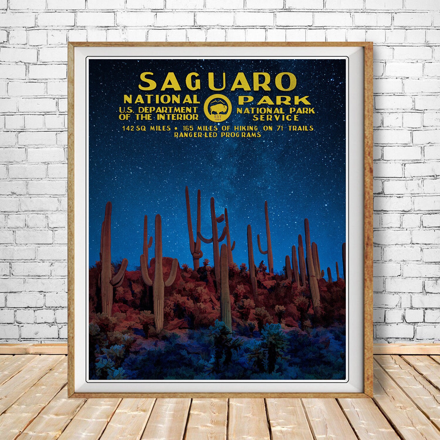 Saguaro Poster, Saguaro National Park Poster, Cactus Print, Arizona ...