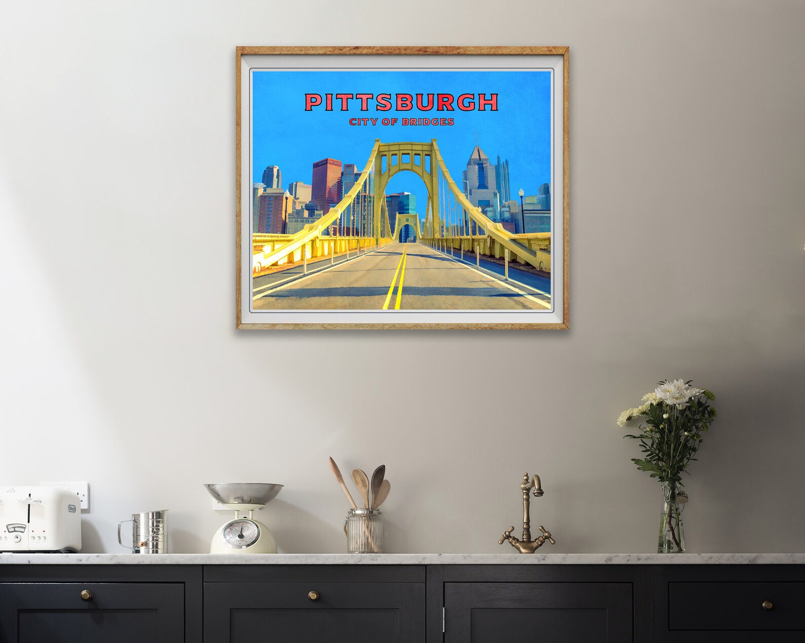 Pittsburgh Poster, Pittsburgh Print, Pittsburgh Bridges, Pittsburgh ...