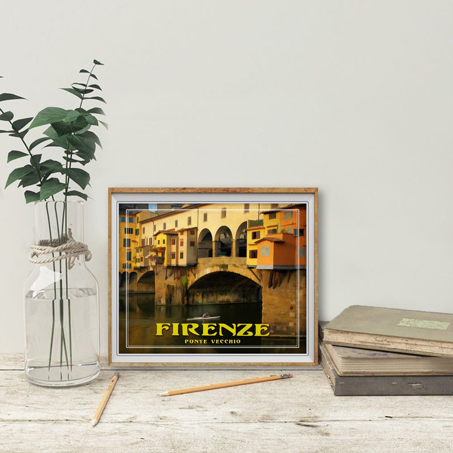 Florence Italy Poster Italy Print Ponte Vecchio Print Italy | Etsy