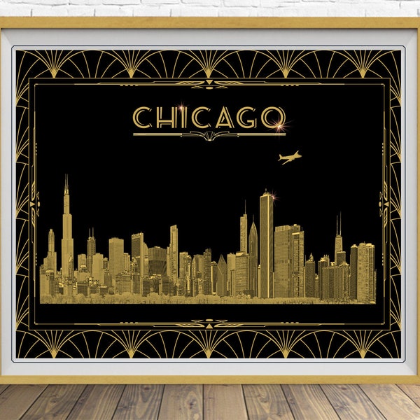 Art Deco Skyline - Etsy